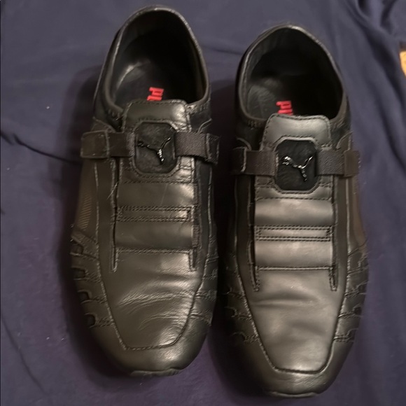 Puma | Shoes | Puma Mens Black Leather Shoes | Poshmark